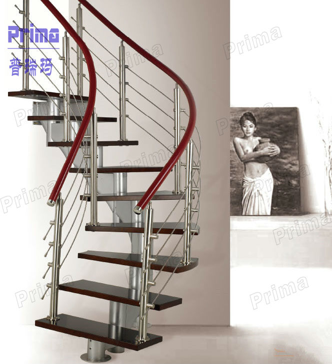 Popular Stainless Steel Wood Tread Curved Stair Stringers - Buy Curved ...