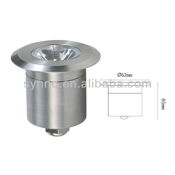 Diameter 62mm 3w Stainless Steel Waterproof Ip67 Small Inground Led ...