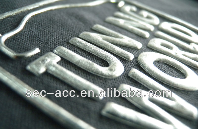 Fashion Colored Border Customized Design Raised 3d Effect Heat Transfer ...