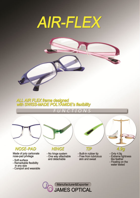 Glasses Optical Frame Air-flex Swiss Polyamide - Buy Eyeglasses Optical ...