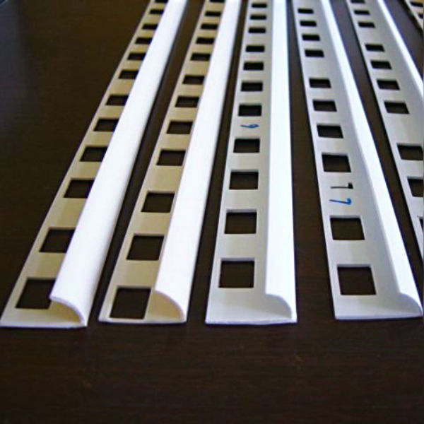 White Color Pvc Ceramic Tile Plastic Tile Trim Corners - Buy Corner ...