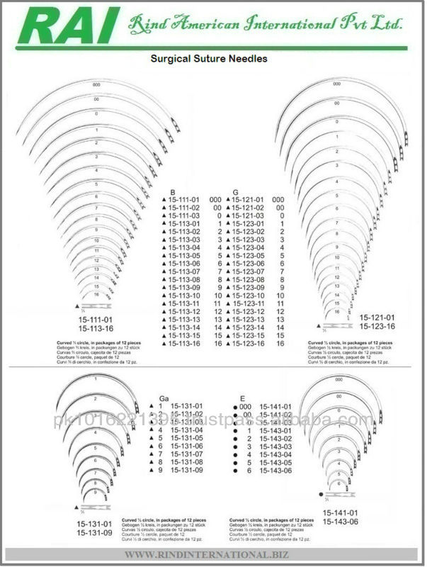 Surgical Suture Needles Surgical Needles Surgical Steel Needles - Buy ...