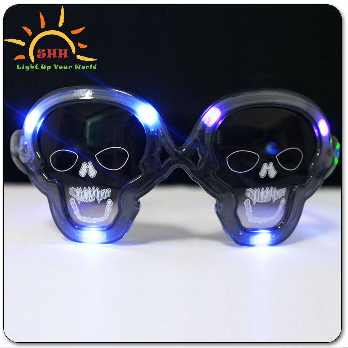 Perfect Led Skull Head Halloween Flashing China Sunglass Manufacturers ...