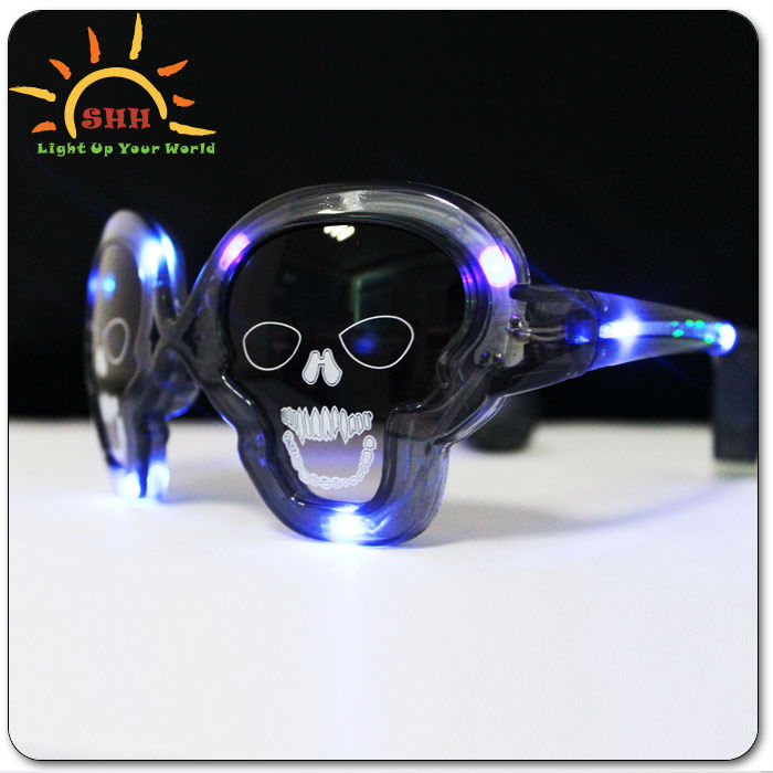 Perfect Led Skull Head Halloween Flashing China Sunglass Manufacturers ...