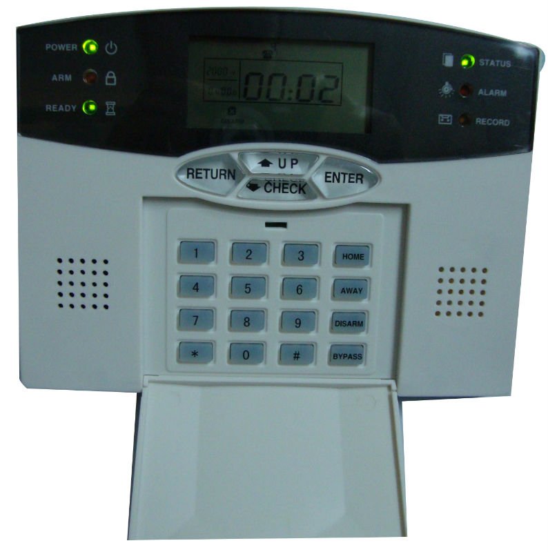 Wired & Wireless Compatible Alarm Control Panel Pstn Kit Home With Lcd ...