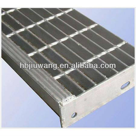 Galvanized Stair Treads With Checkered Plate Nosing Or Nonslip Nosing ...