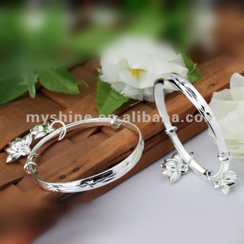 Silver Baby Bangles For Girls Design - Buy Silver Baby Bangle ...