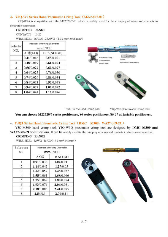Dmc Wa22 Compatible Yjq-w1q-bm2 Pneumatic Crimp Tool M22520/2-01 20-32awg Used In Electronic ...