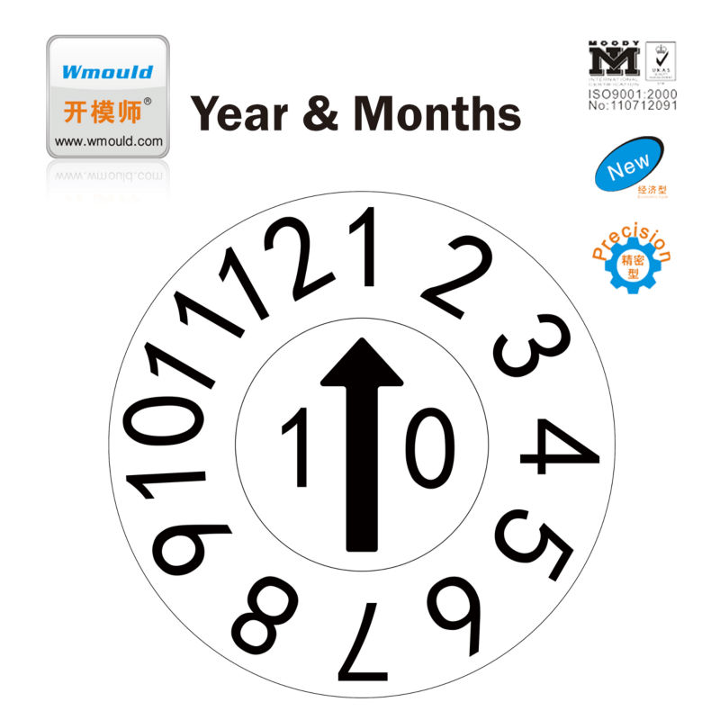 Recycling code insert injection mold date stamp, View mold date stamp ...