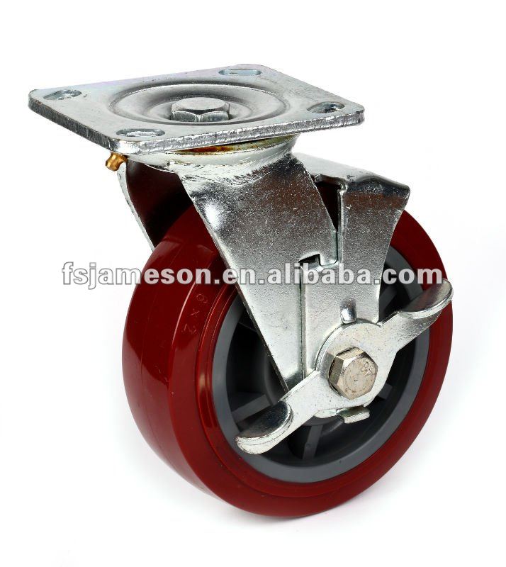 Heavy Duty Pu(pvc) Side Mount Wheels Casters Castors Top Plate - Buy ...