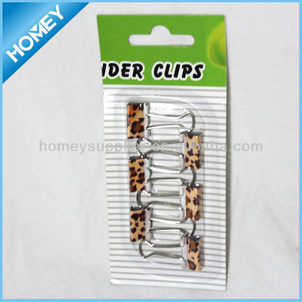 Promotional Colored Decorative Binder Clips In Blister Card Packing ...