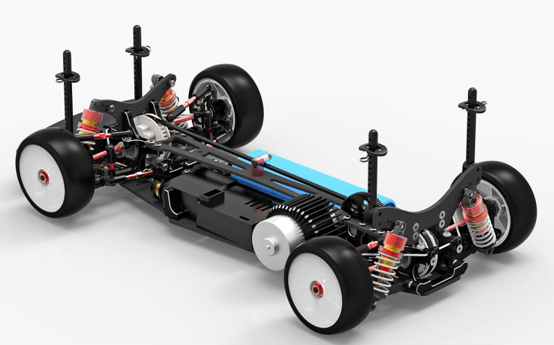 1/10th Scale Electric Rc Drift Car With Carbon Fiber Chassis Aluminium ...