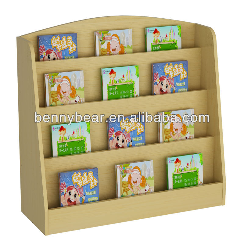 Nursery School Library Bookshelves Children Library Furniture Bookcase ...