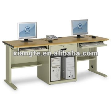 2-person Single Pillar No Door Double Computer Desk/ Office Computer ...