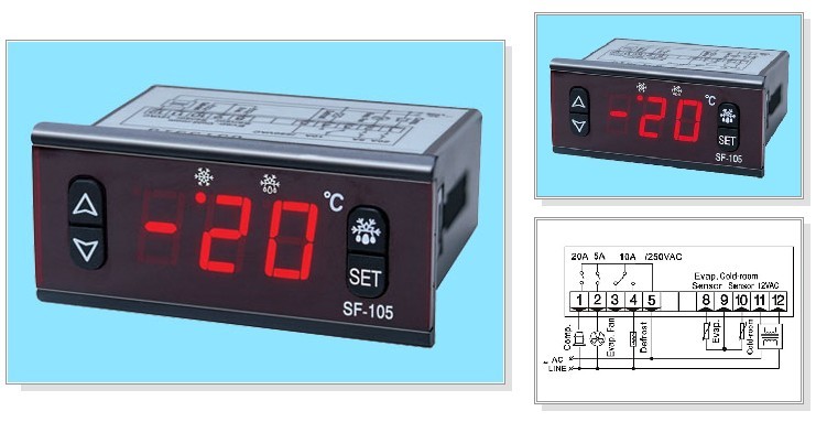 SF-105 Digital Thermostat Temperature Controller Freezer Low ...
