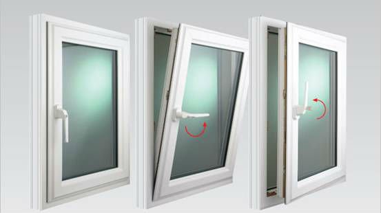 One-sash Two Way Opening Window - Buy Two Way Opening Window,Tilt-turn ...