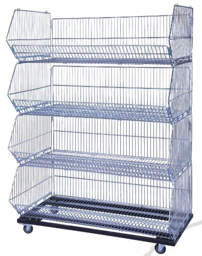 Stacking Wire Basket Display Shelf - Buy Wire Basket Shelves ...