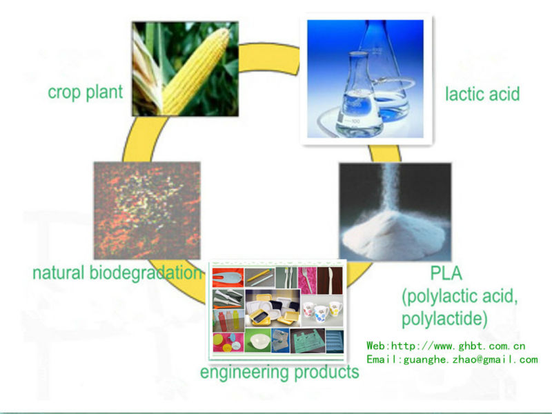 Gh701 Compostable Pla Corn Resin (polylactide) Chips For Film Bag ...