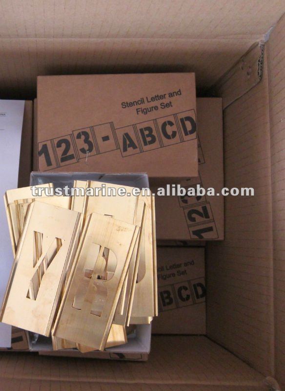 Impa 613138,Stencil Letter And Figure Sets Brass A-z & 0-9 60mm 76pcs ...