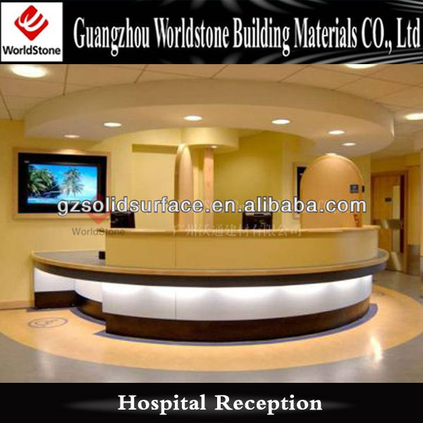 2014 New Style Artificial Stone Reception Desk/table/counter/office ...
