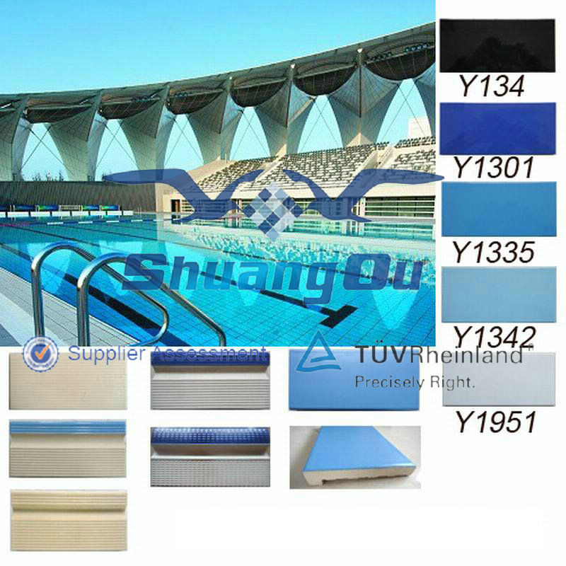 Factory Supply Swimming Pool Border Tile 240x115mm 48x48mm(2'x2' Inch ...