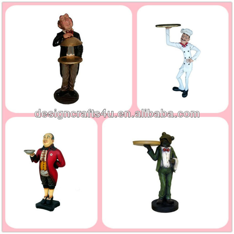 Old Man Resin Decorative Butler Statues - Buy Butler Table,Butler ...