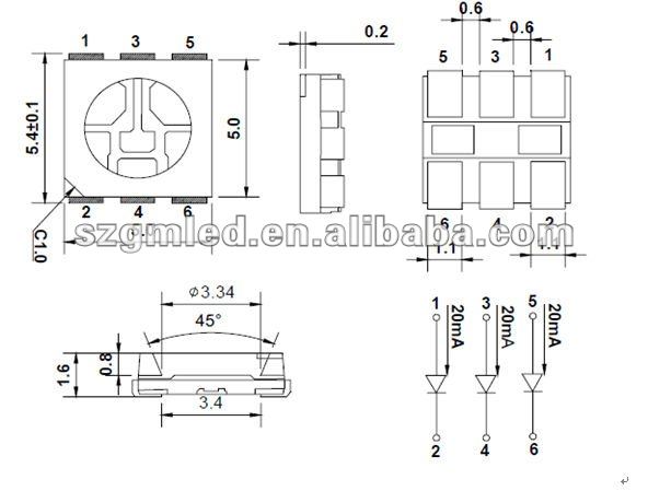 5050 Smd Led With Clear Datasheet - Buy 5050 Smd Led Datasheet,5050 Smd ...