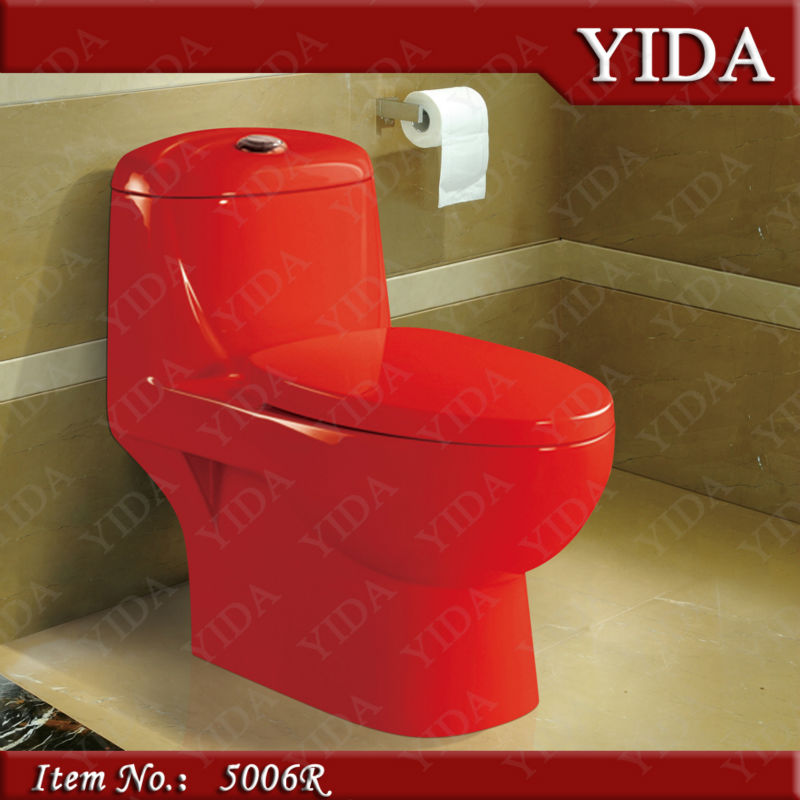 Red Toilet_one Piece Toilet_color Toilet Bowl_foshan Color Sanitary ...