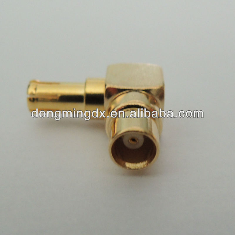 Rf Adapter Mcx Male To Mcx Female Right Angle 90 Degree Coaxial Connector - Buy Mcx Male To Mcx ...