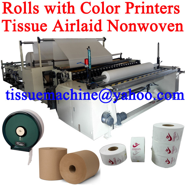 JRT Jumbo Tissue Industrial Hand Paper Towel Maxi Roll Machine with ...